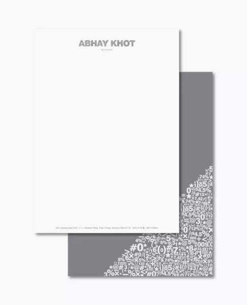 Ví dụ về tiêu đề thư: Abhay Khot