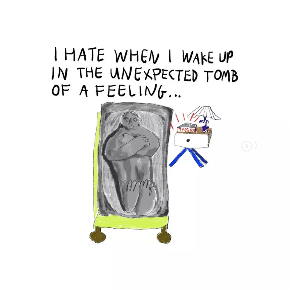 هنرمند جان مایکل فرانک د تیاره طنز او ځانګړي سټایل سره خورا انساني احساسات معاینه کوي 2970_30