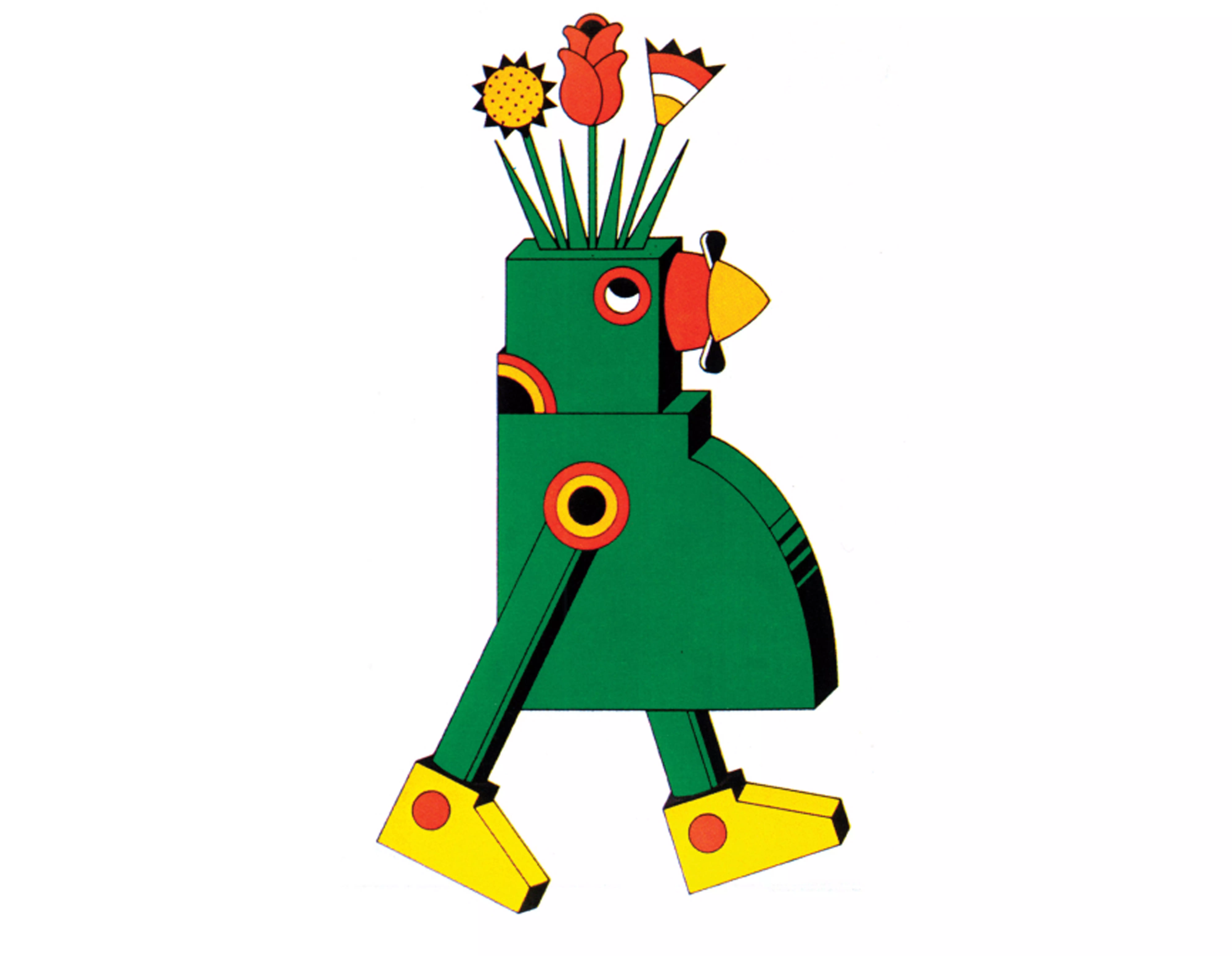 The Daily Heller: è un uccello, è un robot, è il pollo verde del Brooklyn Children's Museum 3024_1