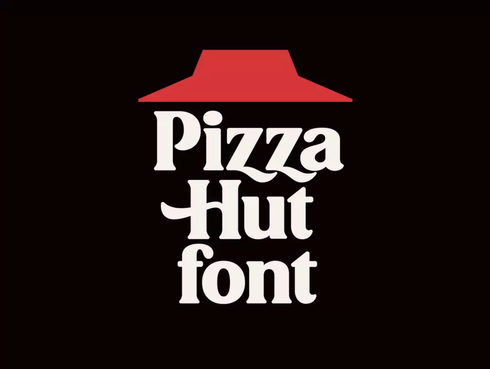 Wpisz wtorek: nikt poza pizzą Pizza Hut Font 3051_8