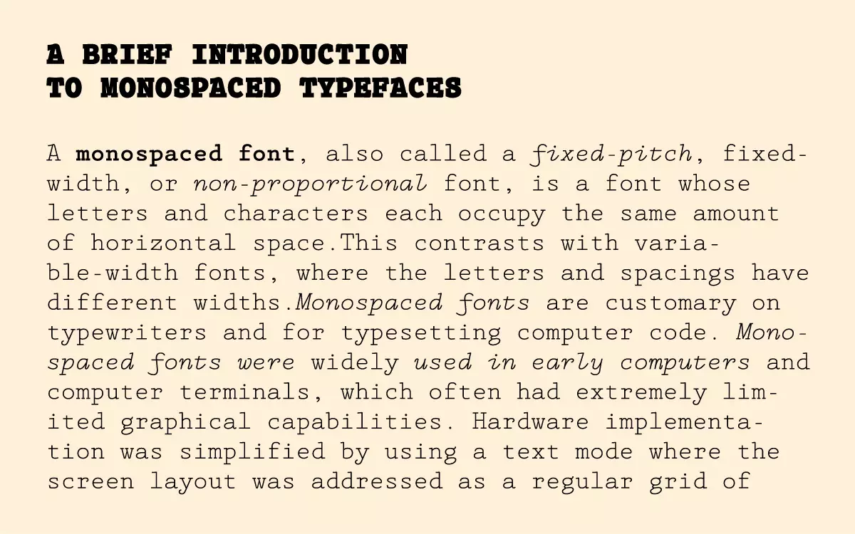 Type Labobeli: Patufet, Monospaced Typewriter Typeface 3054_4