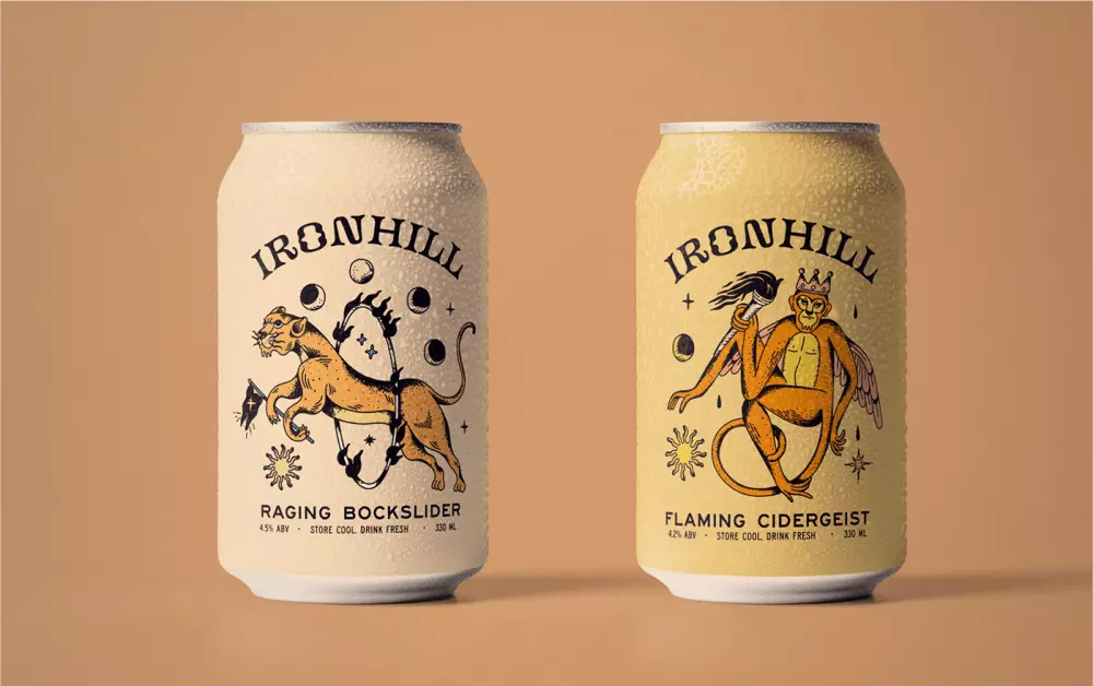 Idantite Ironhill Microbrewery prezante yon mond plen mitik felin ak bèt 31368_13