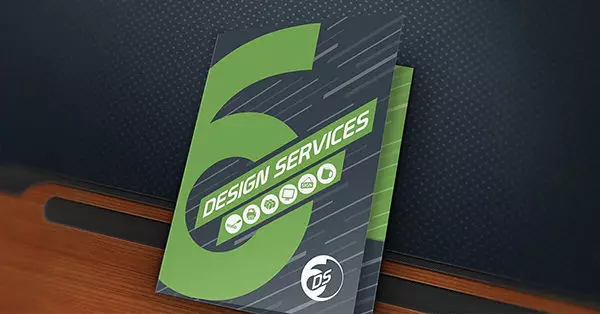 Vorlage für sechs Design-Services