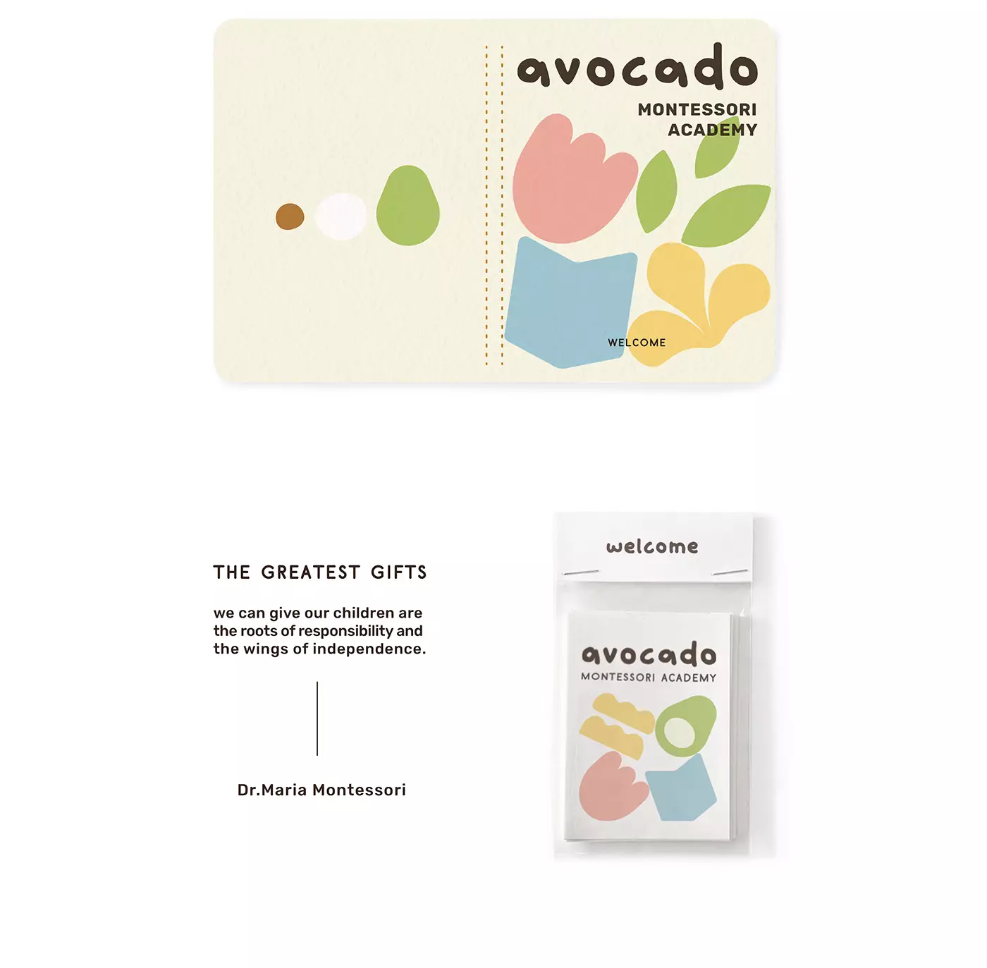 Den natierleche Kader vum Avocado Montessori blénkt duerch Branding vum Brainchild Creative 32243_1