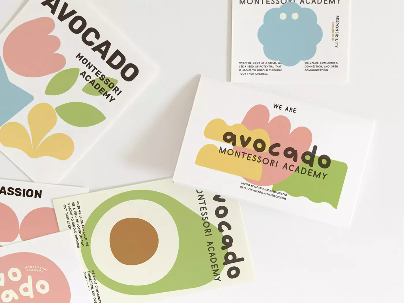 Den natierleche Kader vum Avocado Montessori blénkt duerch Branding vum Brainchild Creative 32243_18