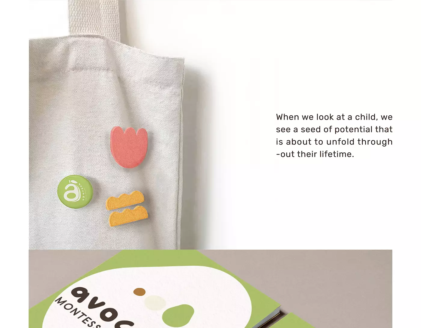 Mîhenga Xwezayî ya Avocado Montessori Bi Branding By Brainchild Creative ve dibiriqe 32243_20