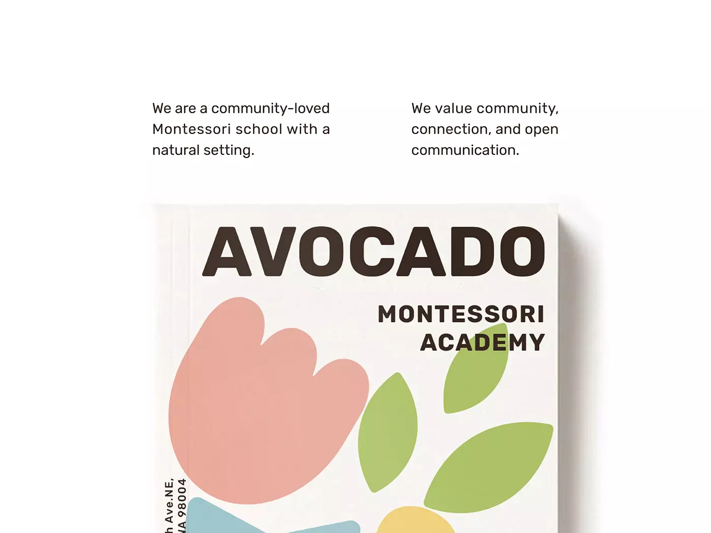 Den natierleche Kader vum Avocado Montessori blénkt duerch Branding vum Brainchild Creative 32243_24