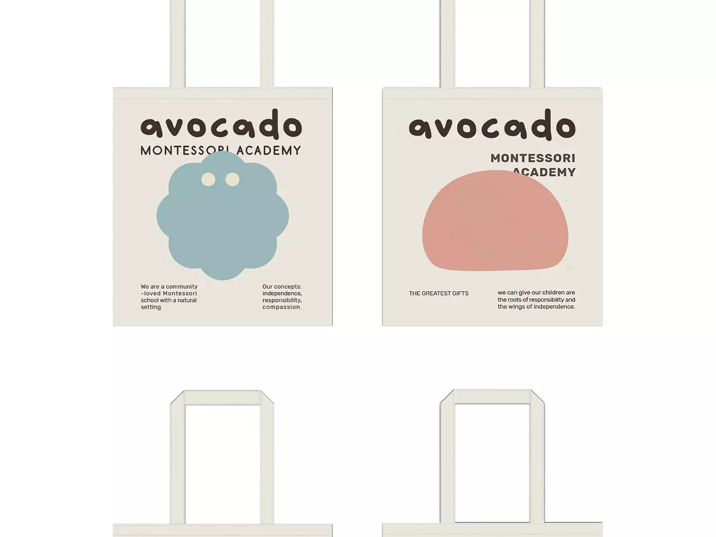 Den natierleche Kader vum Avocado Montessori blénkt duerch Branding vum Brainchild Creative 32243_9