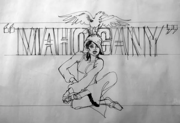 Sketsa rekaman kanggo Mahoni, dibintangi Diana Ross, 1975