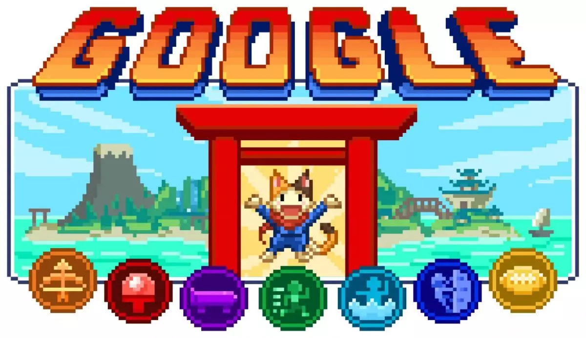 Šiandieninis „Google Doodle“ yra 16 bitų stiliaus JRPG, tinkamas Tokijo olimpinėms žaidynėms