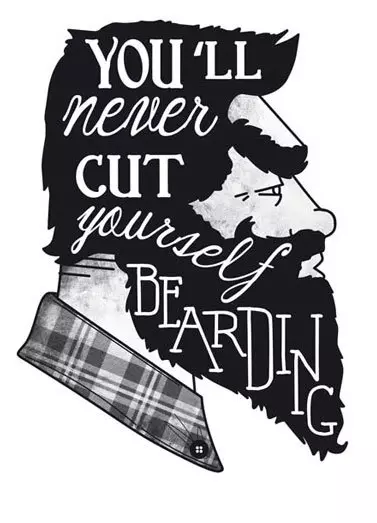 डैनिलो डी डोनो द्वारा Behance के माध्यम से: http://www.behance.net/gallery/14139685/YOULL-NEVER-CUT-YOURSELF-BEARDING