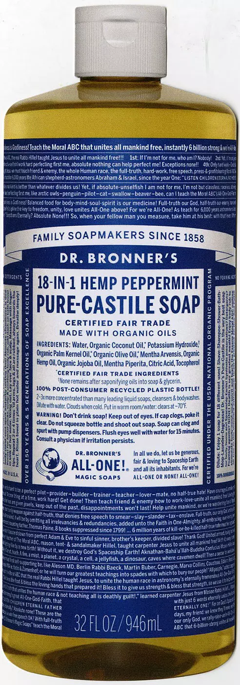 Táirgí gallúnach an Dr. Bronner