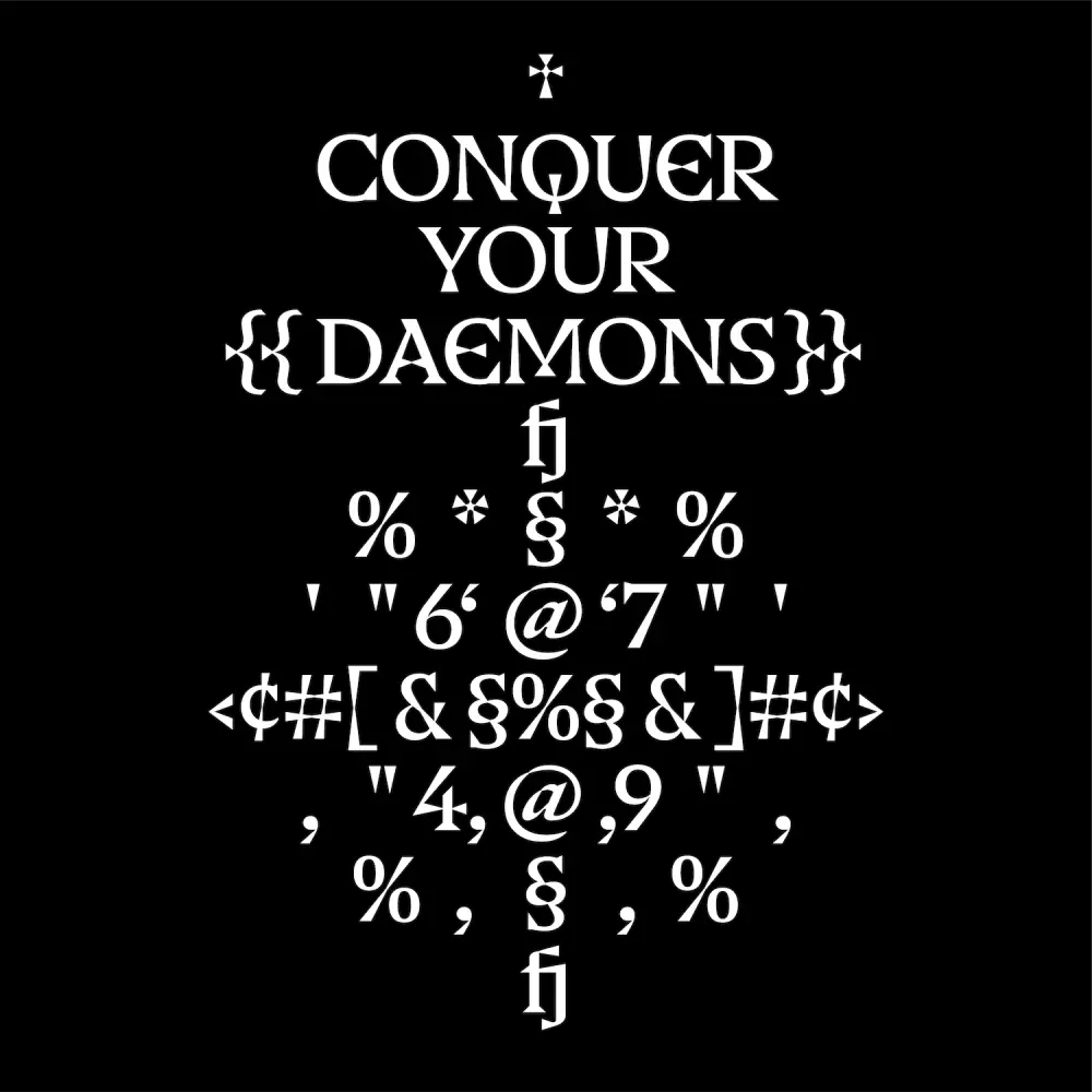 I-type ang Martes: Ang Typeface ng Warhammer III na Dinisenyo Ng Hudson-Powell ng Pentagram ay Nasa Mga Detalye 36785_1