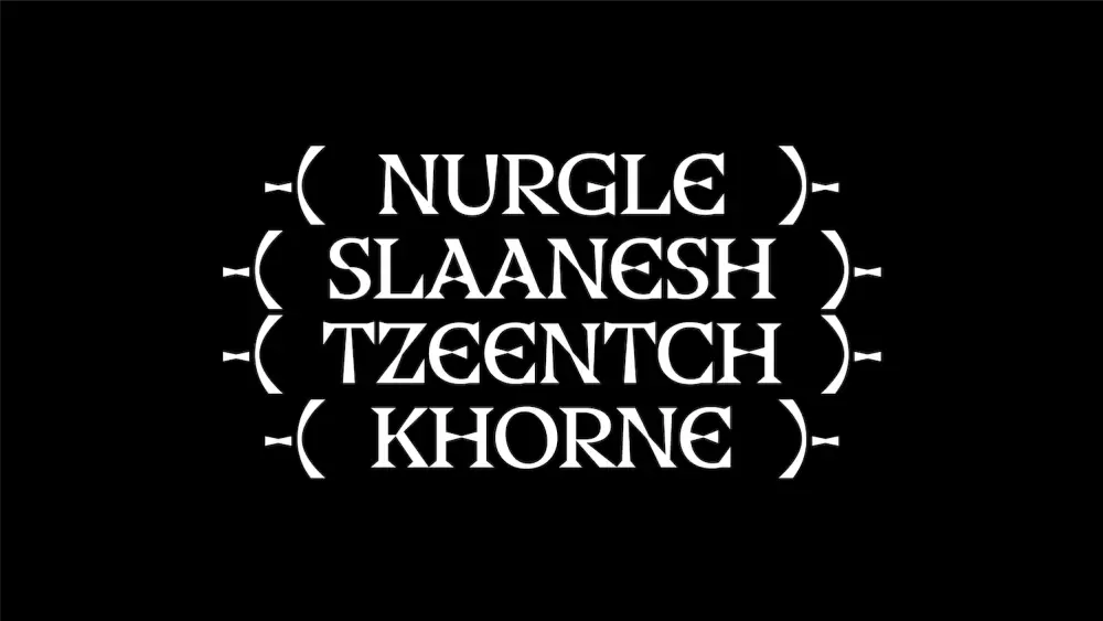 I-type ang Martes: Ang Typeface ng Warhammer III na Dinisenyo Ng Hudson-Powell ng Pentagram ay Nasa Mga Detalye 36785_16