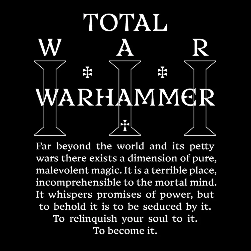 Loại thứ ba: Kiểu chữ của Warhammer III được thiết kế bởi Hudson-Powell của Pentagram là tất cả đều có chi tiết 36785_2