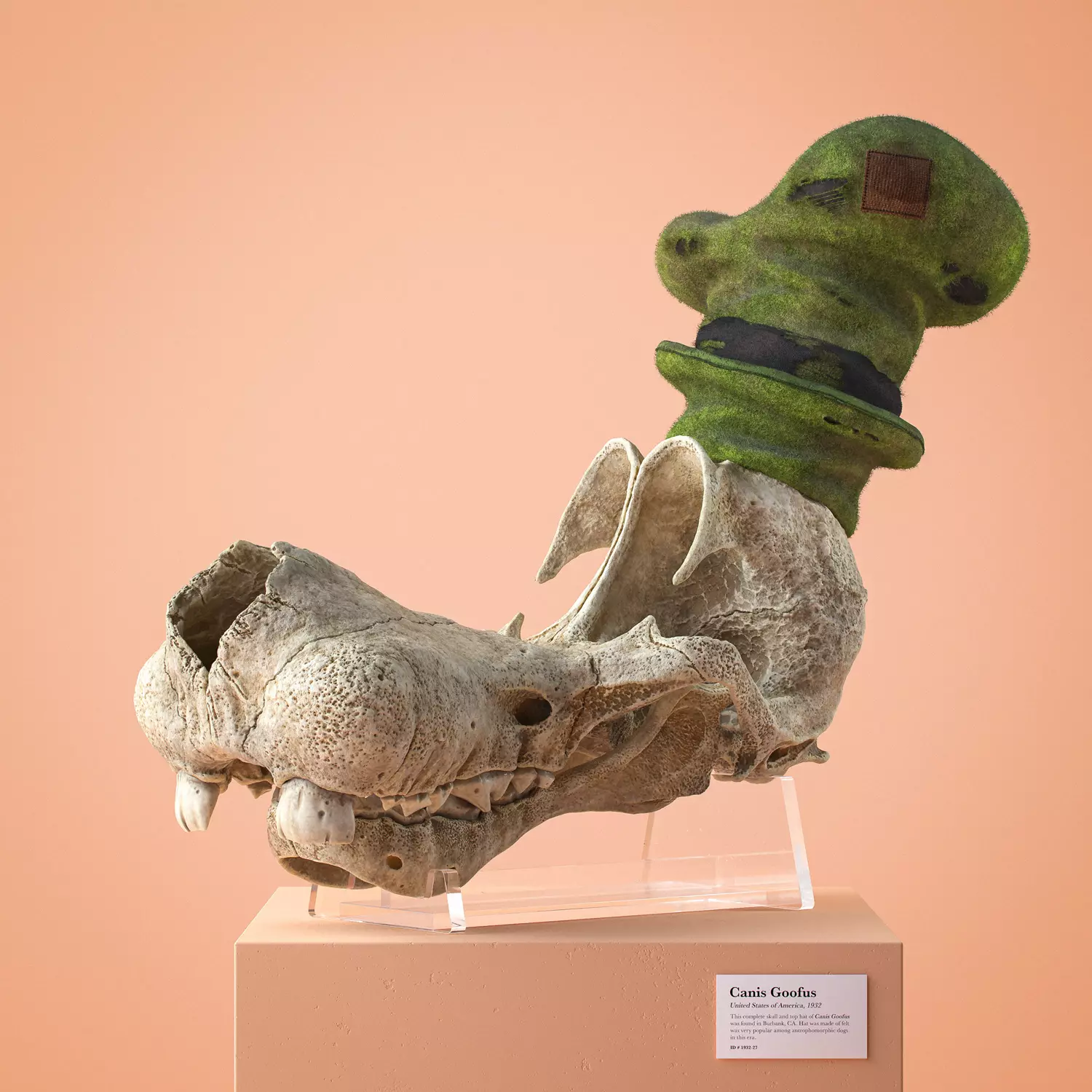 這位 3D 藝術家創造了令人毛骨悚然的可愛卡通人物的化石版本