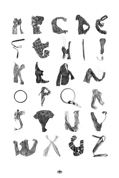 Damit at accessories black-and-white alphabet ni Stuart Whitton.