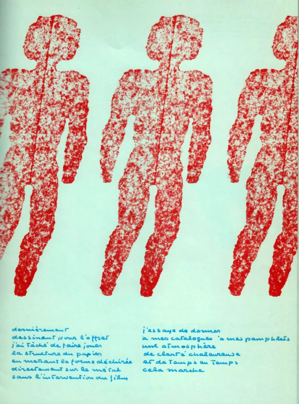 Texto e ilustración de “NU 2”, 1968.