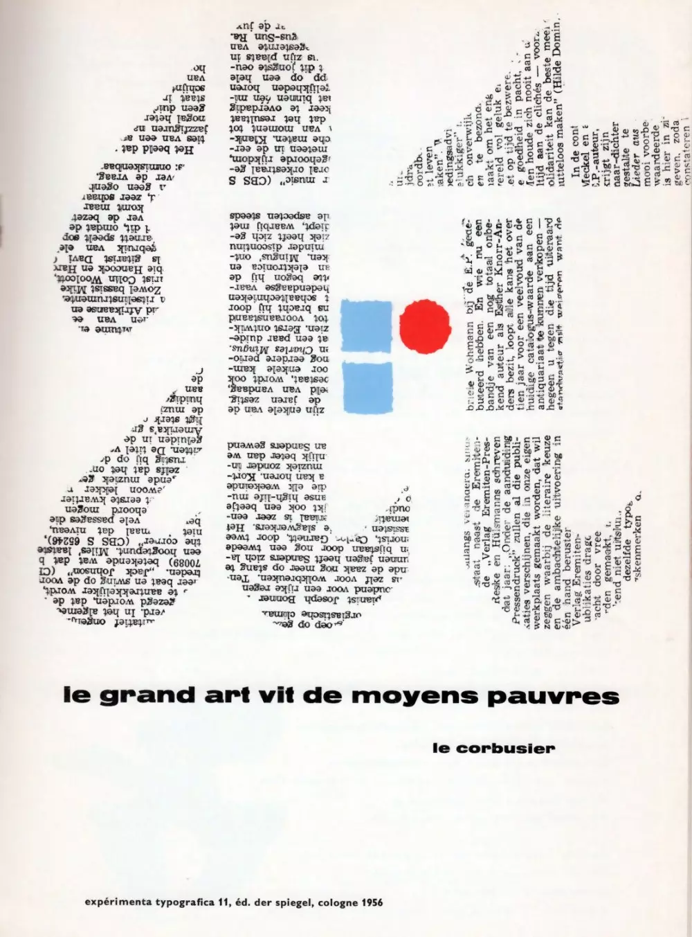 Expérimenta Typografica 11, 1956 он.