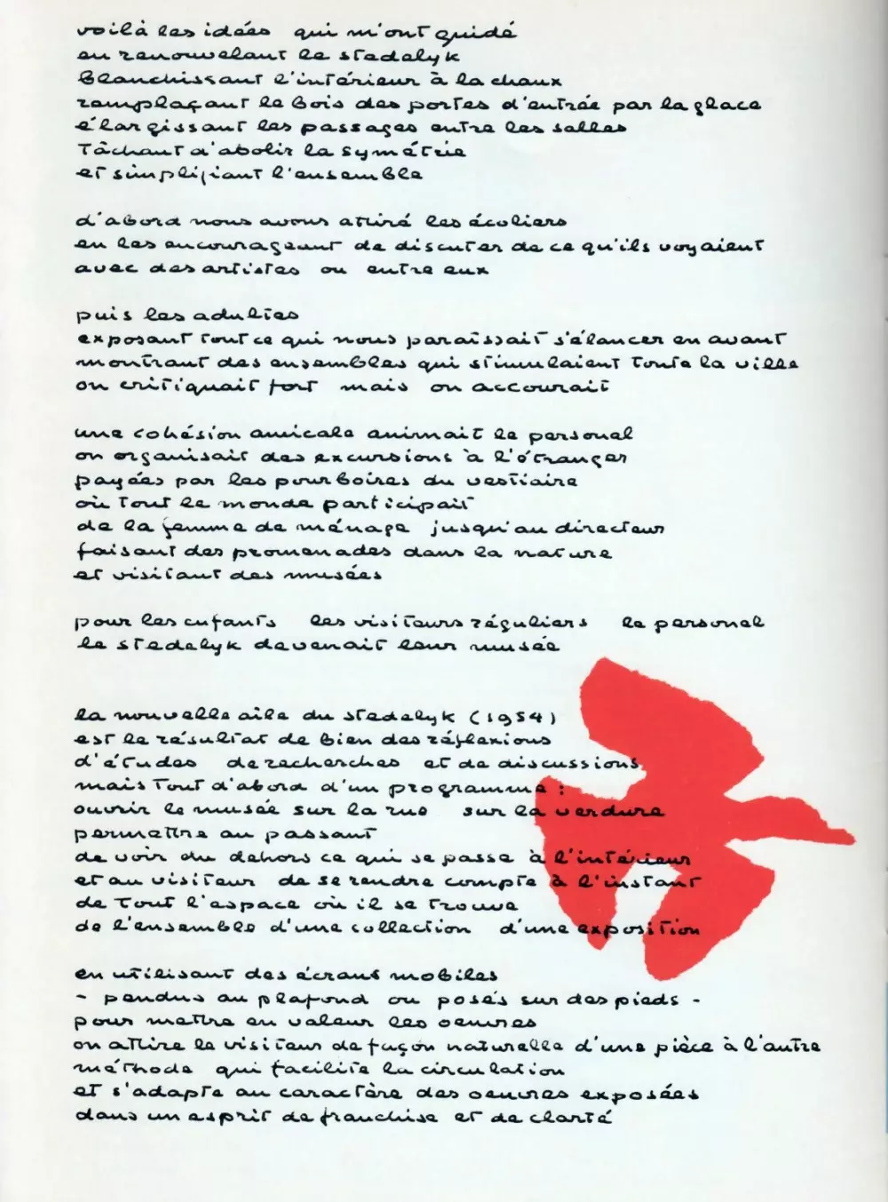 Texte Amendé „NU 1”, 1959.