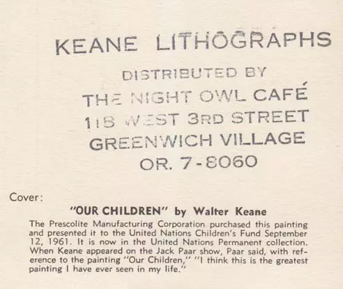 Keane Litografie