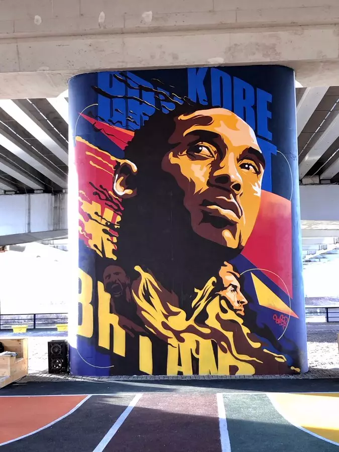 Certaines des meilleures peintures murales commémoratives de Kobe Bryant 442_1