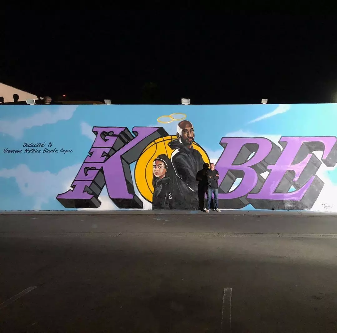 Certaines des meilleures peintures murales commémoratives de Kobe Bryant 442_7