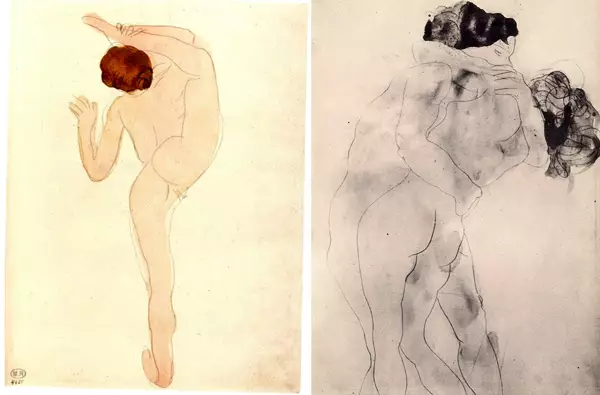 Auguste Rodin: Psyche, c. 1900 és Az ölelés c. 1880