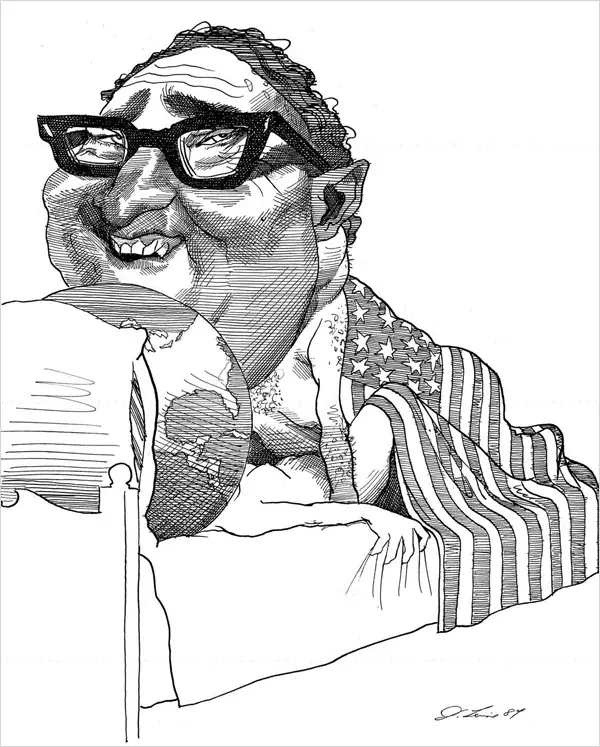 David Levine: Henry Kissinger, 1984