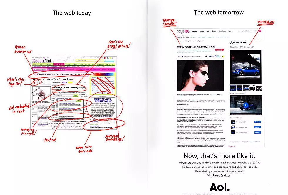 AOL-ന്റെ പ്രൊജക്റ്റ് ഡെവിൾ വെബിന്റെ മൊത്തത്തിലുള്ള രൂപം മാറ്റുമോ? 44381_1