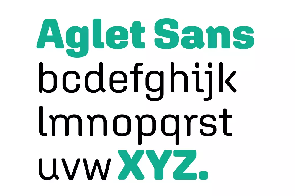 Aglet Sans est une nouvelle police de caractères de Jesse Ragan.