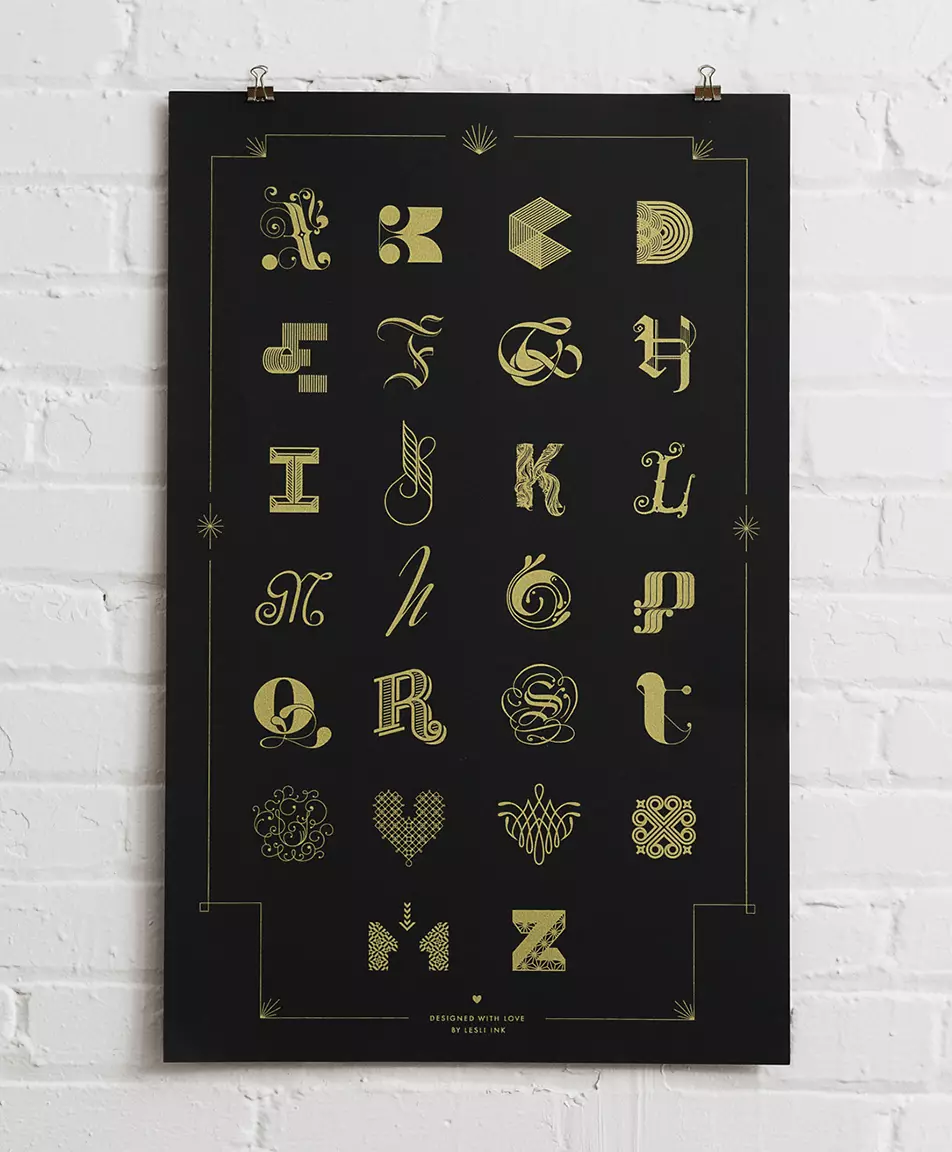 Cast of Characters — Isang Typographic Poster Design