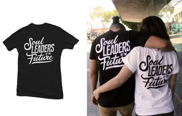 saylaavie soul leaders tee; gawa ng taga-disenyo ng linggong si jordan cuellar; disenyo ng sulat-kamay