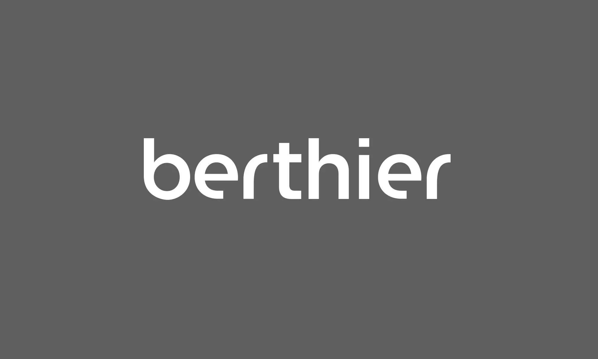 berthier wordmark โดย david airey