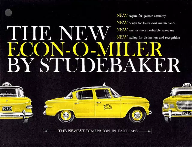 1959 Studebaker Econ-o-Miler Taxicab tamin'ny alàlan'i Alden Jewell tao amin'ny Flickr: http://bit.ly/1acZiGX