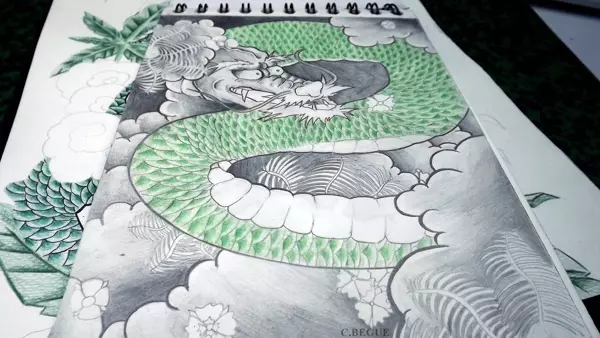 ￼ Зелен змеј од Сесил Бег преку Behance: http://bit.ly/1u6JvCi