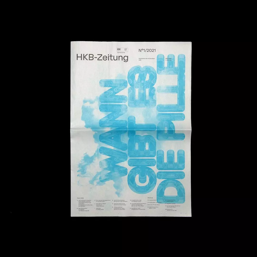 HKB-Zeitung ಪತ್ರಿಕೆಯ ಈ ಆವೃತ್ತಿಯು COVID ನ ಸನ್ನಿಹಿತ ಅಂತ್ಯವನ್ನು ಸಡಿಲವಾಗಿ ಆಧರಿಸಿದೆ 5460_3