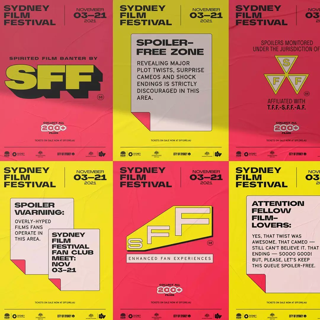 Ang 2021 Sydney Film Festival Branding Gidisenyo Ni Para sa Katawhan Puno Sa Enerhiya 55114_4