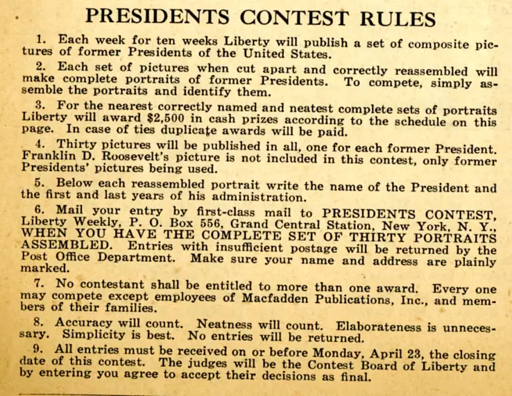 1934: Libertad, Presidentes, Dictadores y Autos