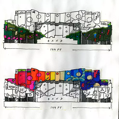 Ilustrasyon ng Grateful Dead set