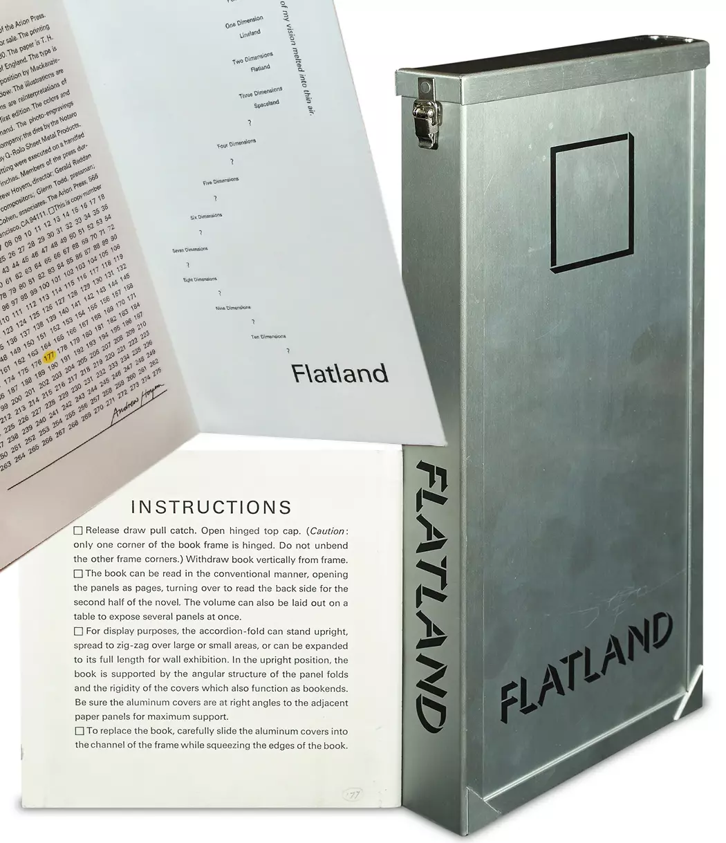 Flatland. Íomhá le caoinchead Swann Auction Galleries