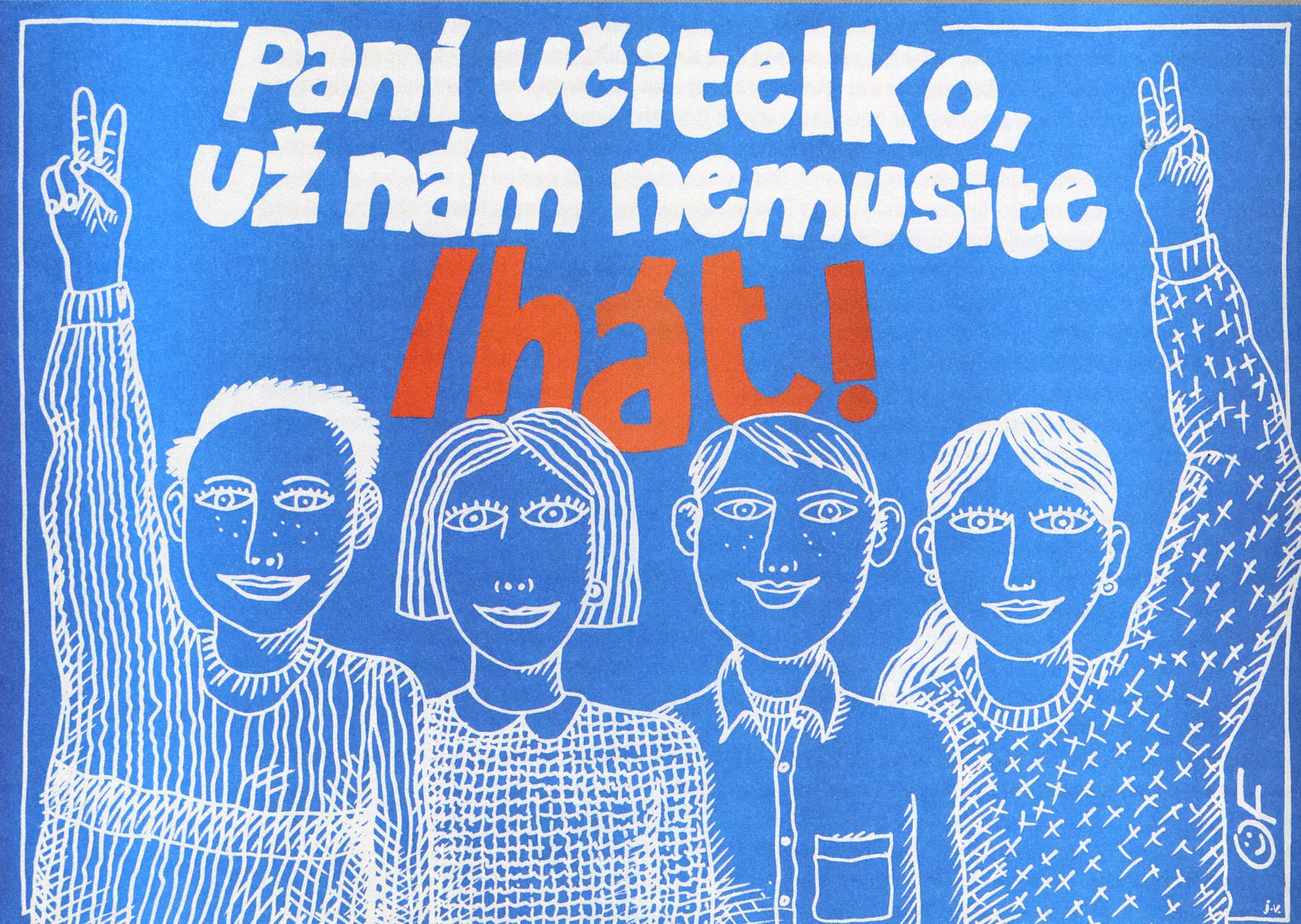 The Daily Heller: Posters signaleren Tsjechische fluwelen opstand