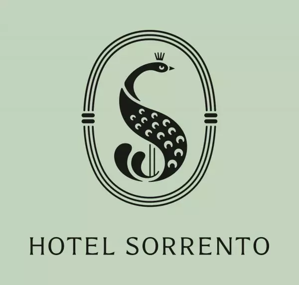 Logo Hotel Sorrento oleh firma reka bentuk Seattle Civilization