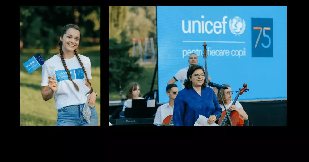 Die visuelle Identität zum 75-jährigen Jubiläum von UNICEF ist auf der Marke UND festlich 60585_4