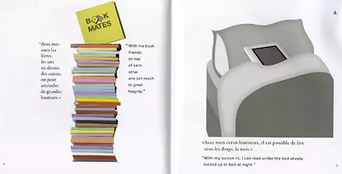 Book Mates: Vacker berättelse om vänskap mellan en pappersbok och en digital bok