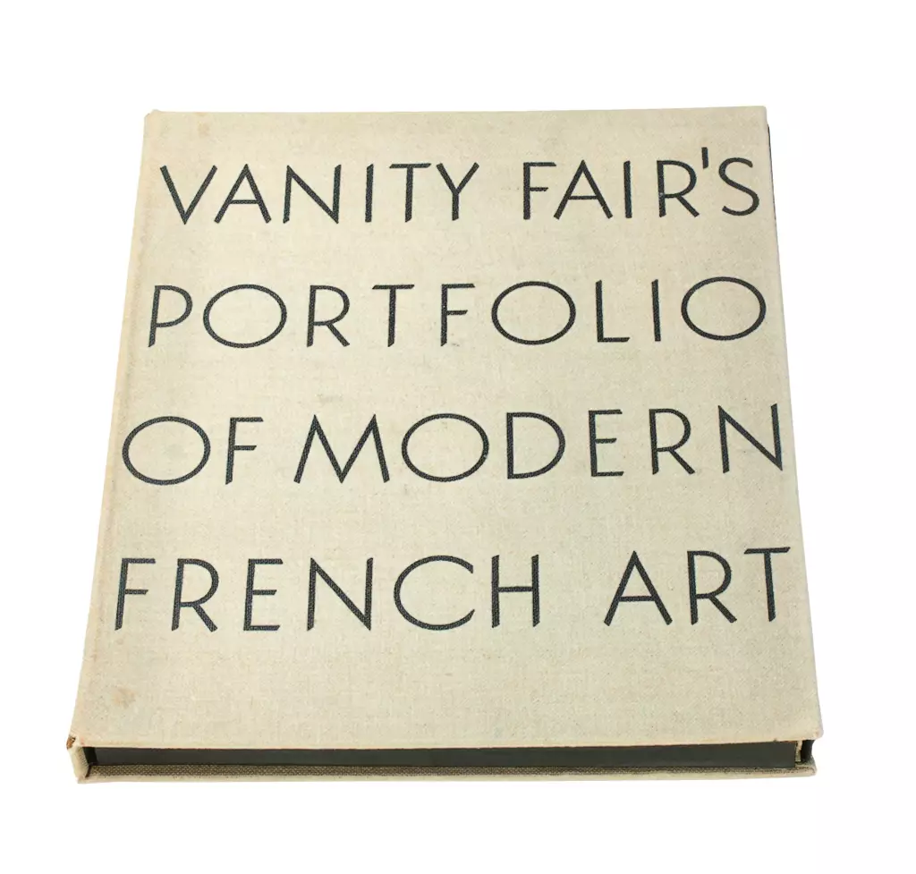 Indbinding af Vanity Fairs Portfolio of Modern French Art (1935). (Med tilladelse fra Condé Nast.)