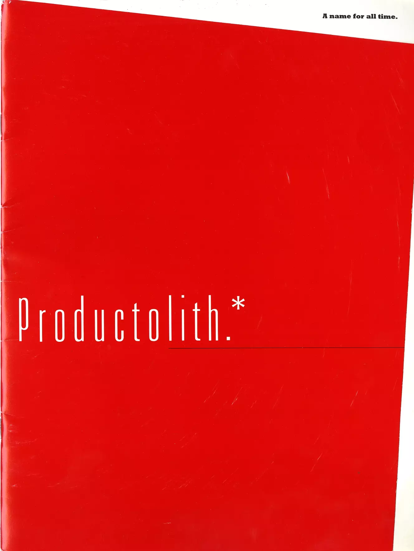 هڪ 80s Retrospect: Productolith Paper Promotion