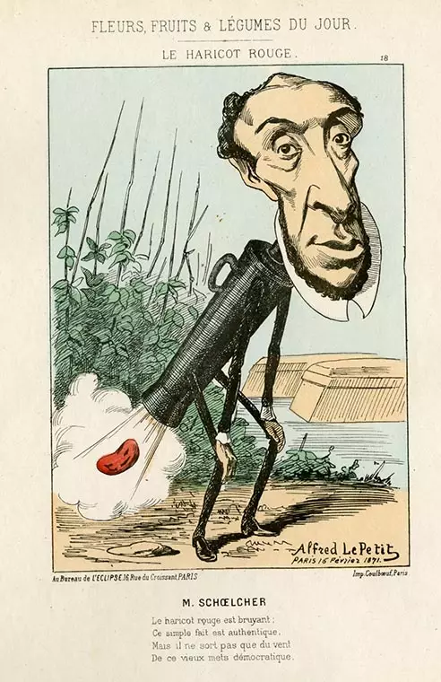 1871 ರಿಂದ ಆಲ್ಫ್ರೆಡ್ ಲೆ ಪೆಟಿಟ್ (1841-1909) ರಿಂದ ವ್ಯಂಗ್ಯಚಿತ್ರ ಮುದ್ರಣಗಳ ಫೋಲಿಯೊ ಫ್ಲೆರ್ಸ್, ಹಣ್ಣುಗಳು ಮತ್ತು ಲೆಗ್ಯೂಮ್ಸ್ ಡು ಜೌರ್
