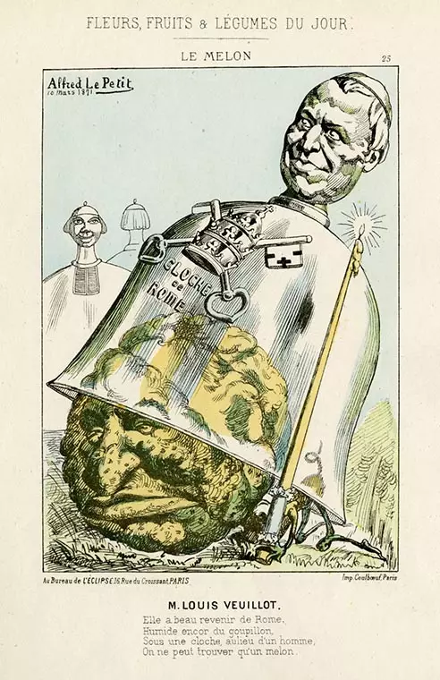 Fleurs, Fruits & Légumes du Jour, фолио на карикатури од Алфред Ле Петит (1841-1909) од 1871 година