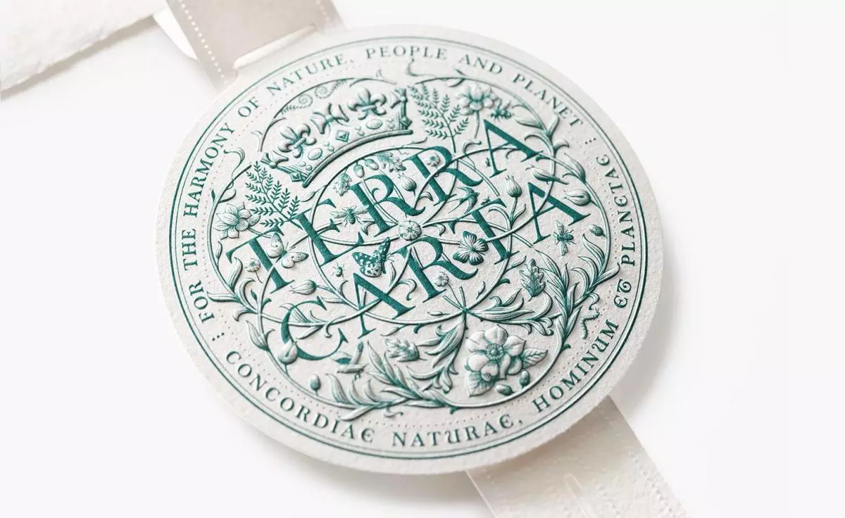 The Terra Carta Seal By LoveFrom-ը հարուստ է զարդարուն բնական պատկերագրությամբ